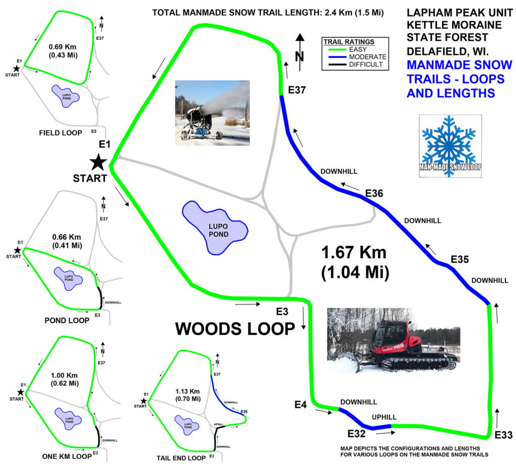 Lapham Peak Trail Map